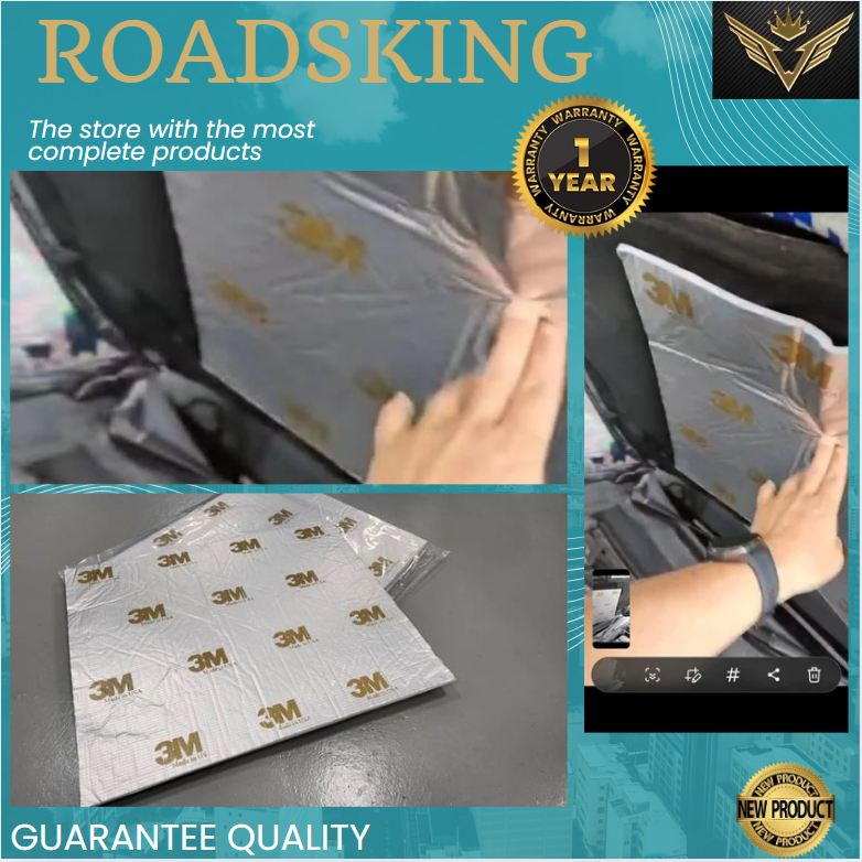 3M SOUND PROOF WITH SPONGE BONNET ENGINE BODYKIT 60CM X 50CM | Shopee ...