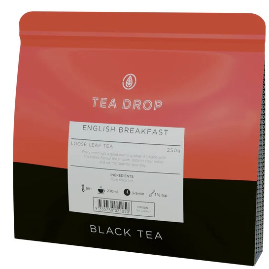 Tea Drop English Breakfast Pyramid Tea Bag 25 Sachet | Shopee Malaysia