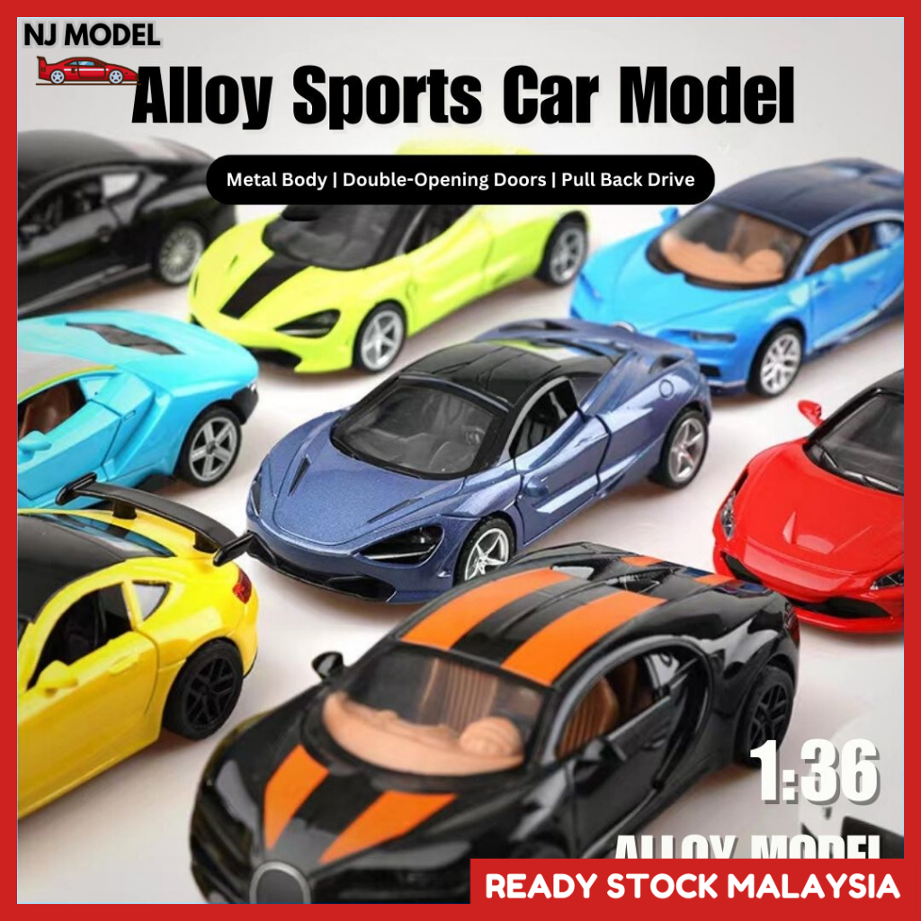 1:36 Alloy Sports Car Model Simulation Ferrari Bentley Lamborghini AMG ...