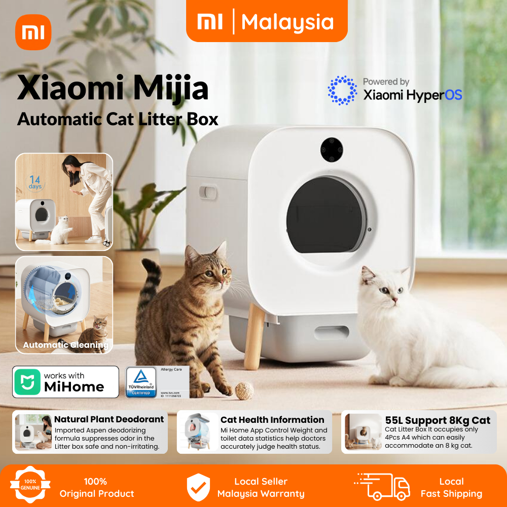 Xiaomi Mi Automatic Cat Litter Box 14 Days Intelligent Automatic Self ...