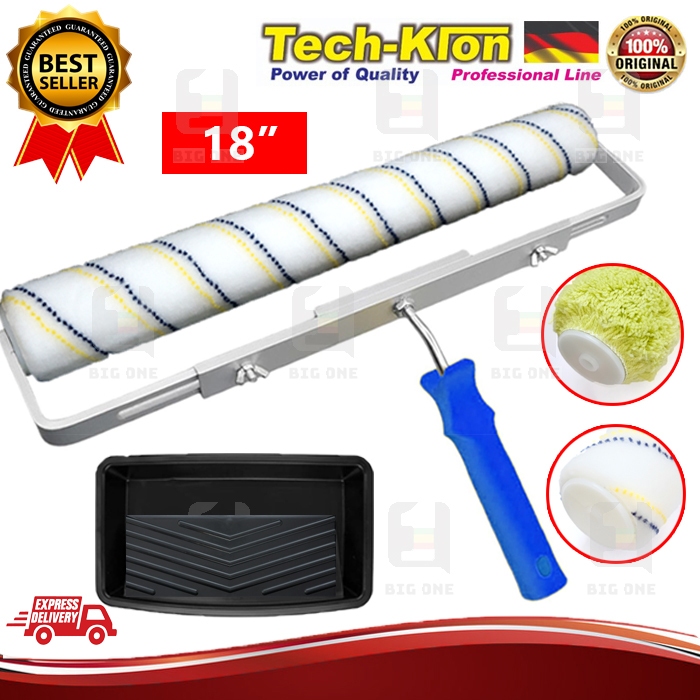 (EXTRA BIG) TECH KLON ALUMINIUM 18" PAINTING ROLLER SET GIANT ROLLER CAT BESAR PAINTING BRUSH ...