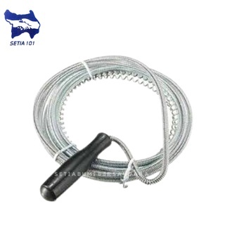 FLEXIBLE SPRING ROD DRAIN CLEANER 5MM X 5M /CLOG CLEANER ROD SPRING ...
