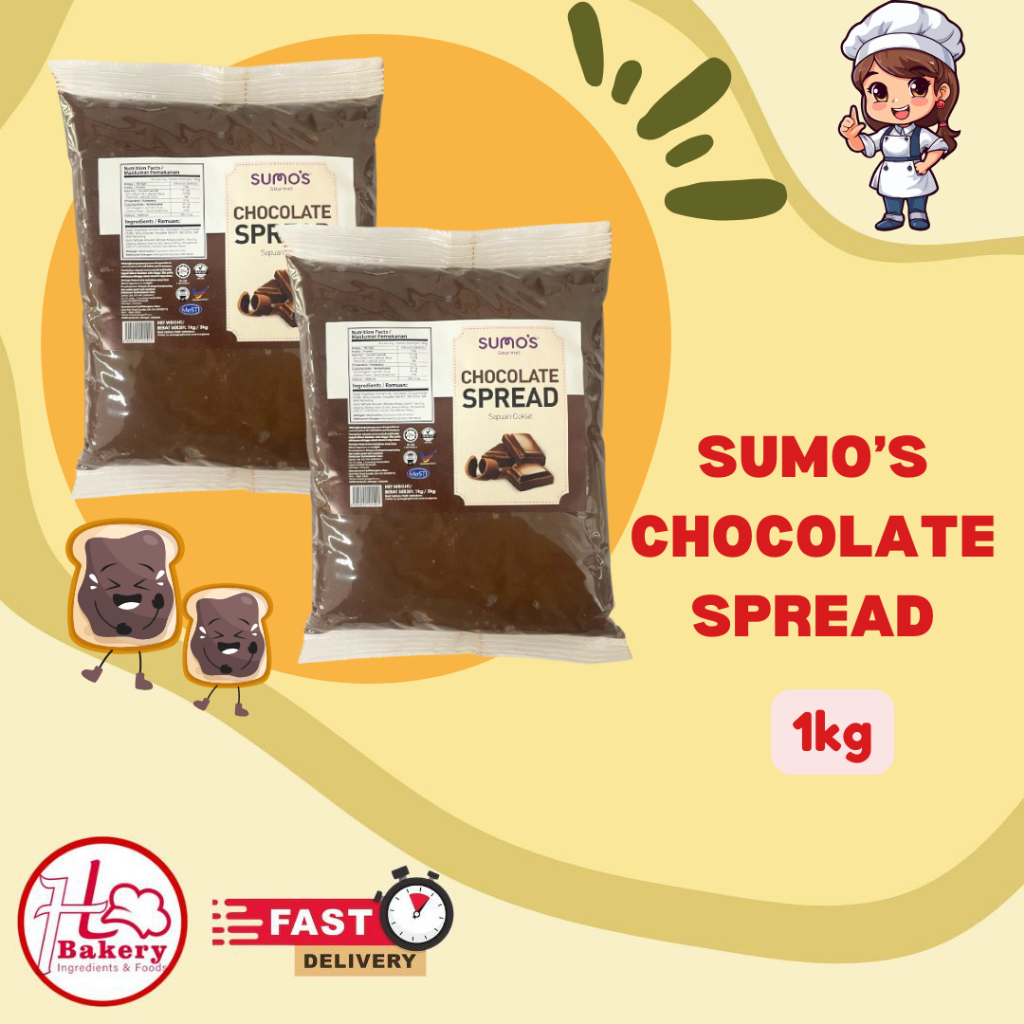 SUMO'S CHOCOLATE & PEANUT SPREAD 1KG / PACK | Shopee Malaysia
