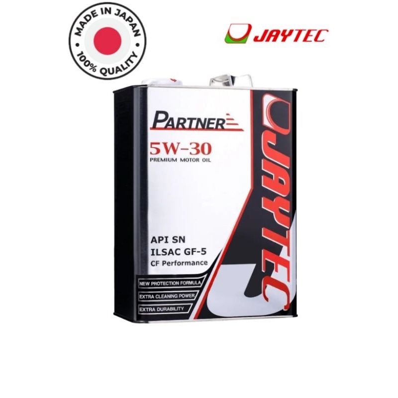 (API SN) JAYTEC PARTNER 5W-30 PARTIALLY-SYNTHETIC GF5 4L (MADE IN JAPAN) | Shopee Malaysia