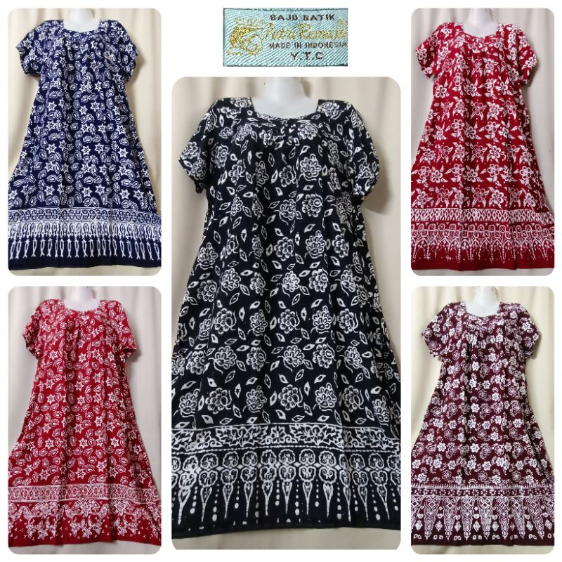 P2 (Size 2XL) (Putri remaja Y.T.C) Baju Tidur Batik / Batik Night Dress ...