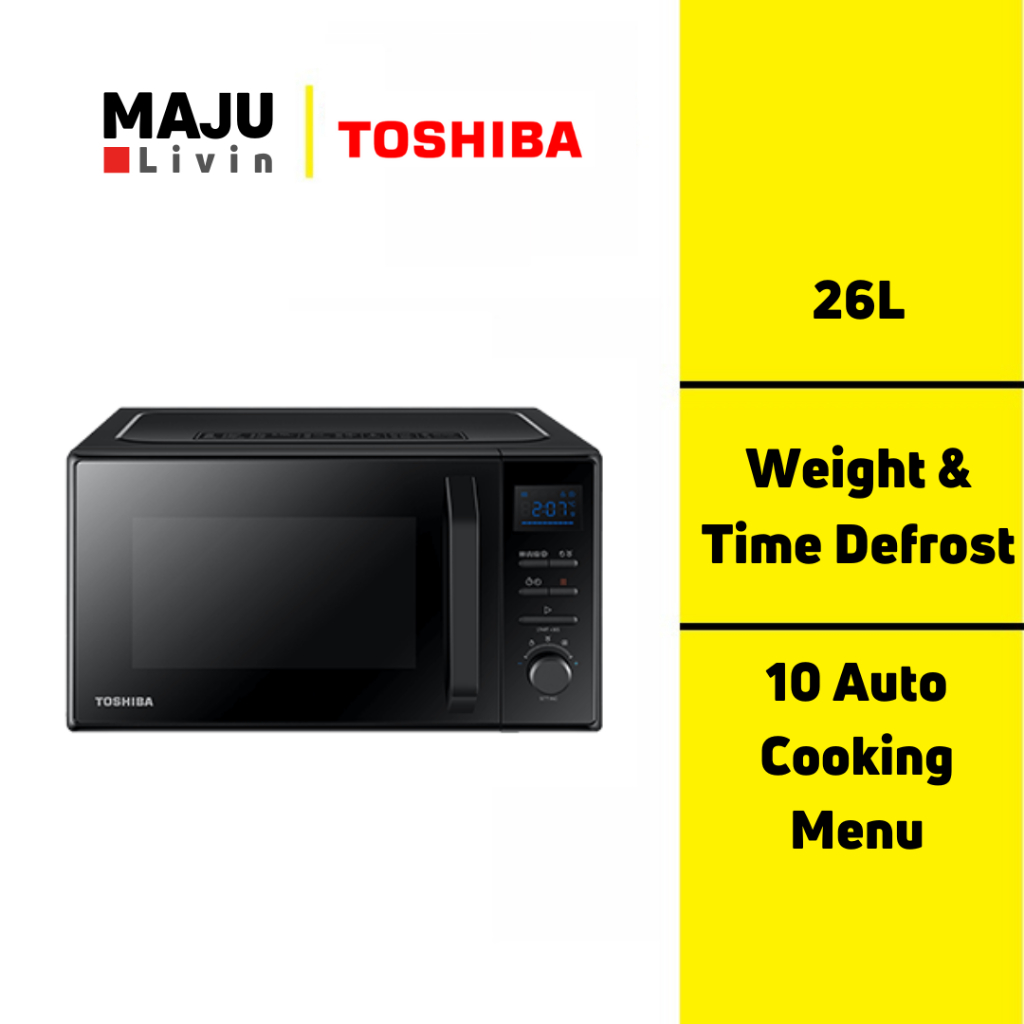 TOSHIBA 26L Microwave Oven with Convection Function MW2-AC26TF(BK ...