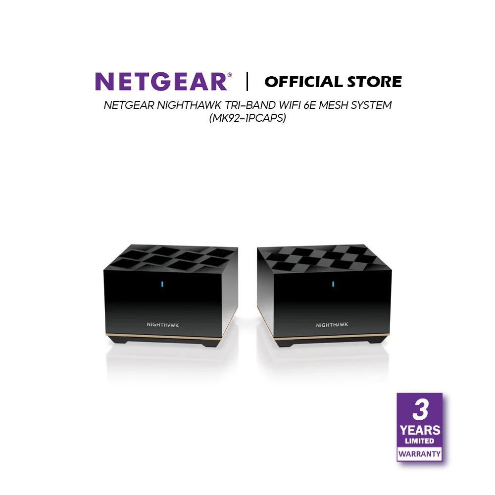 Netgear Nighthawk Tri-Band WiFi 6E Mesh System, 5.7Gbps, Router + 1 ...