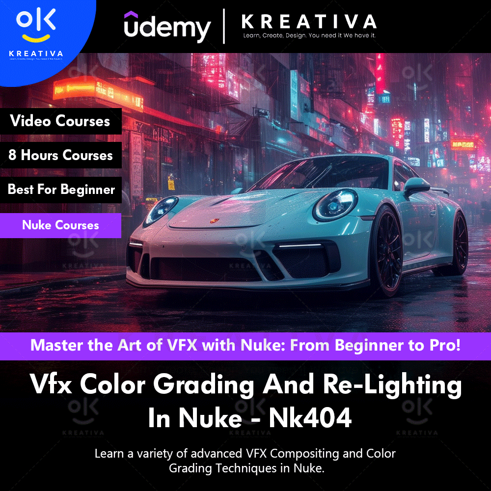 VFX Masterclass - Vfx Color Grading And Re-Lighting In Nuke - Nk404 ...