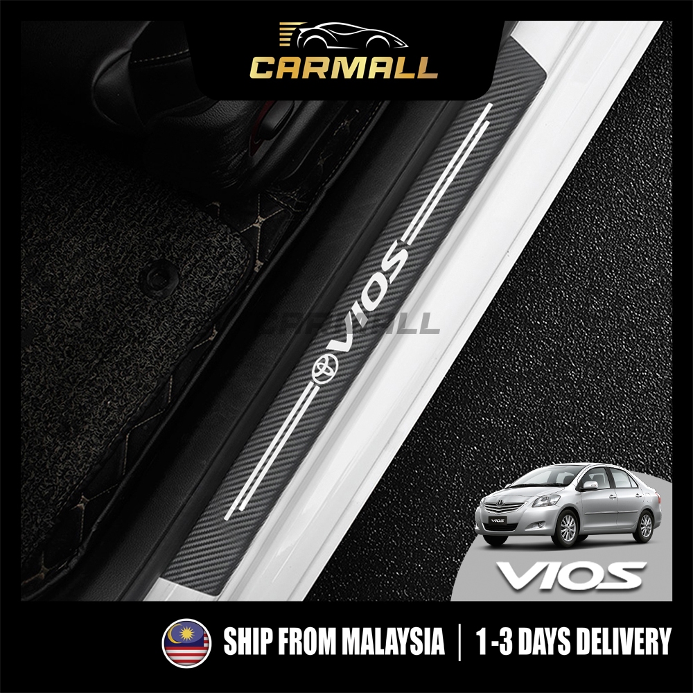 Toyota Vios (2nd Gen) Door Step Sticker Protector Fit 2007 - 2012 XP90 ...