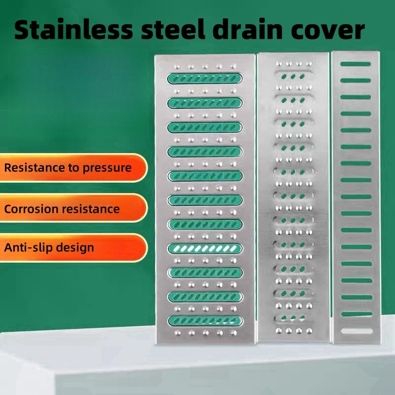 Sewer Cover Drainage Stainless steel gutter cover plate kitchen gutter ...