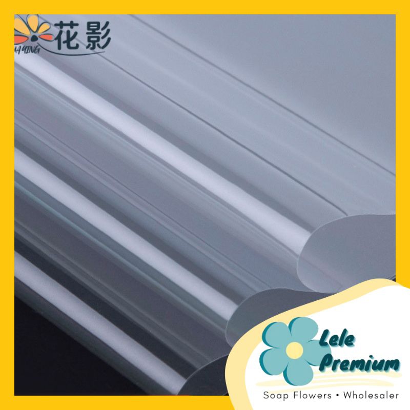 LELE (50pcs) 透明防水花纸 包装版 OPP Transparent Wrapping Paper Waterproof Pack ...