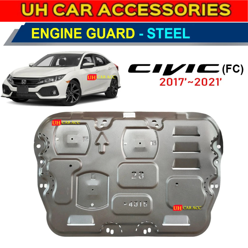 HONDA CIVIC FC 2017-2021 Metal Steel Shield Engine Under Lower Cover ...