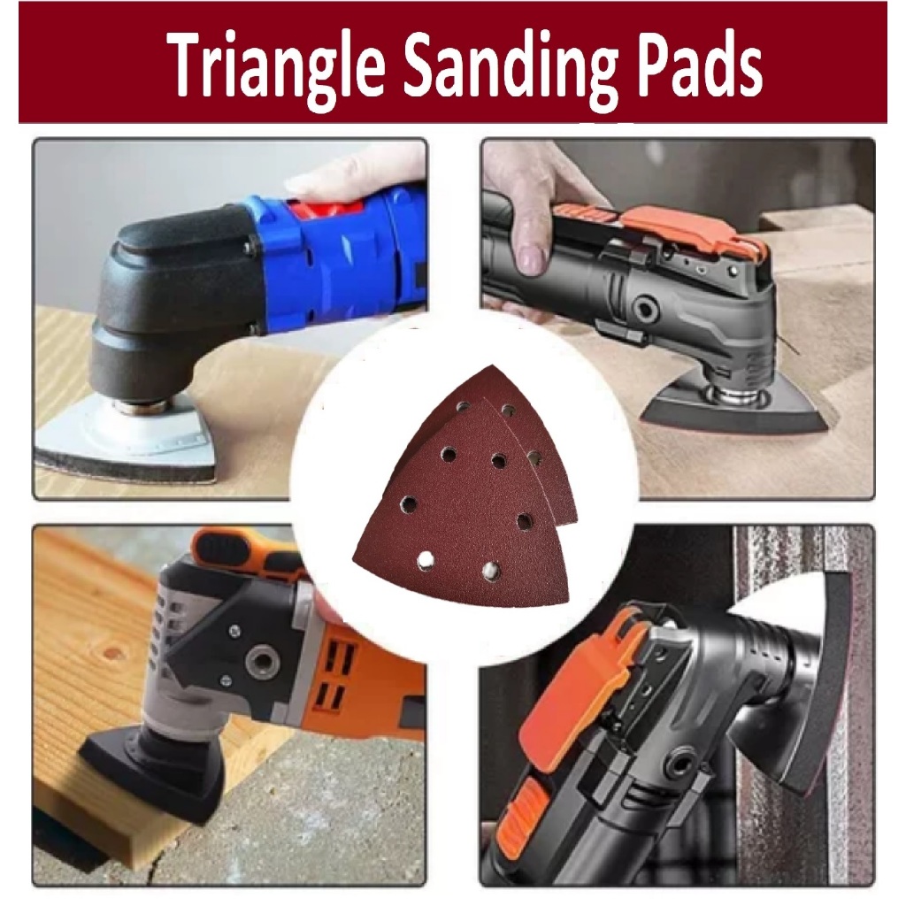 Sandpaper Sanding Sheets Kertas Pasir Segi Tiga Triangle Sanding Disc ...