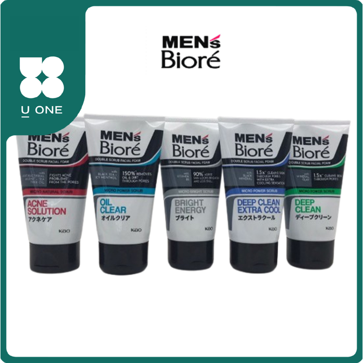 Biore Men's Biore Double Scrub Facial Foam / Biore Men Foam 100g【Uone ...