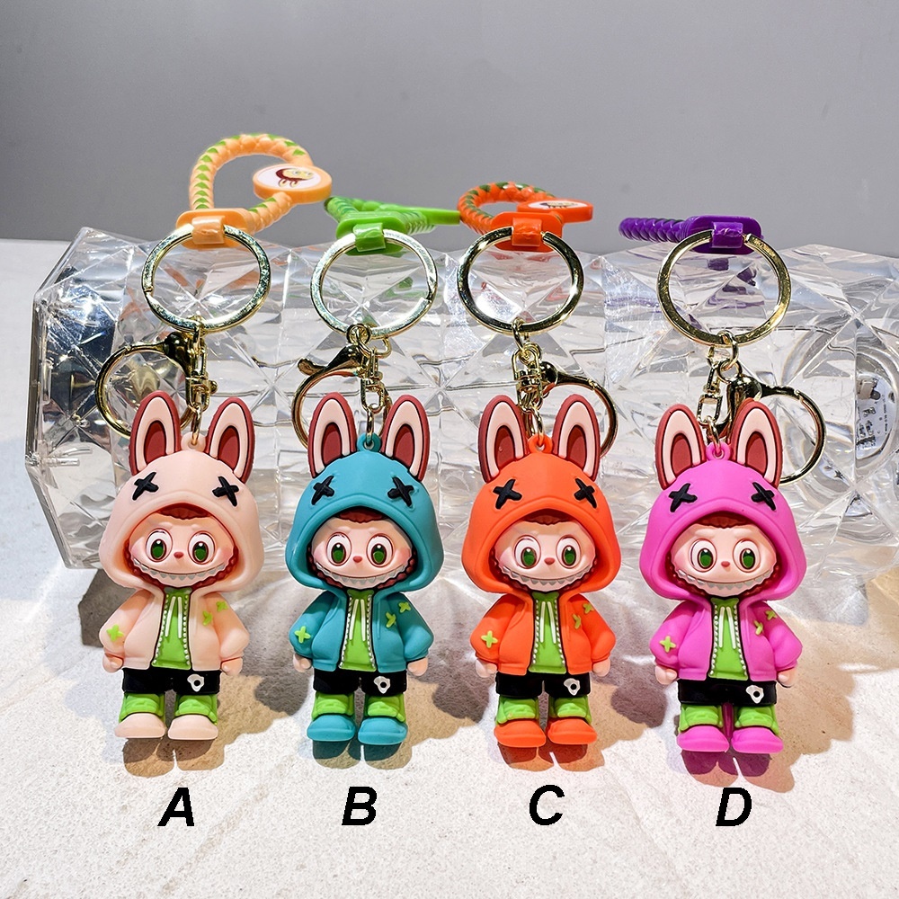 Labubu Figure Cute Key Chain Cute Gift Key Ring Key Holder 拉布布 | Shopee ...