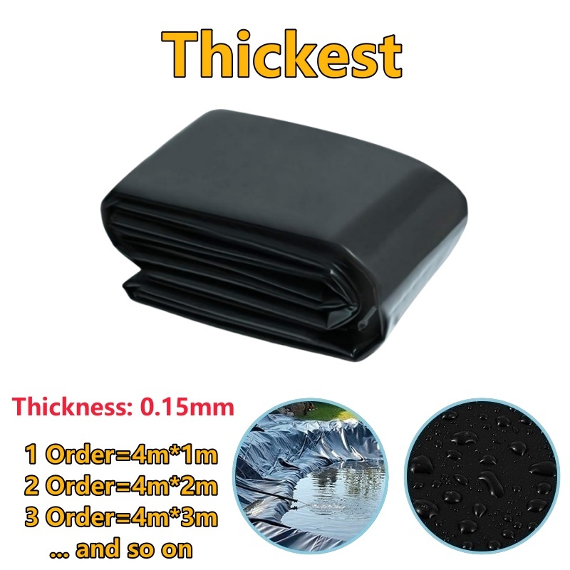 HDPE Pond Liner 2M/6M/8M Fish Pond Liner Heavy Duty Kolam Ikan Liner ...