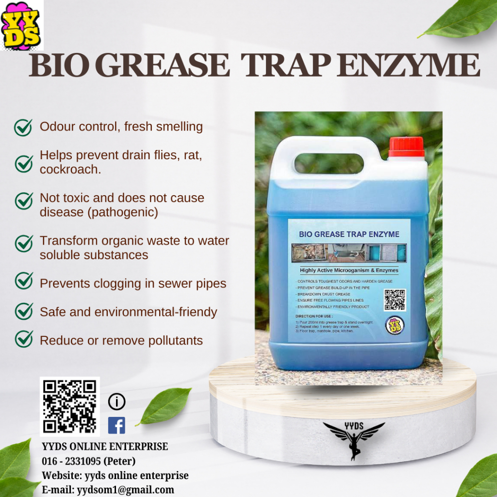 SERVICE FLUID (Grease Trap) - 5L Bio Grease Trap Enzyme Maintenance and ...