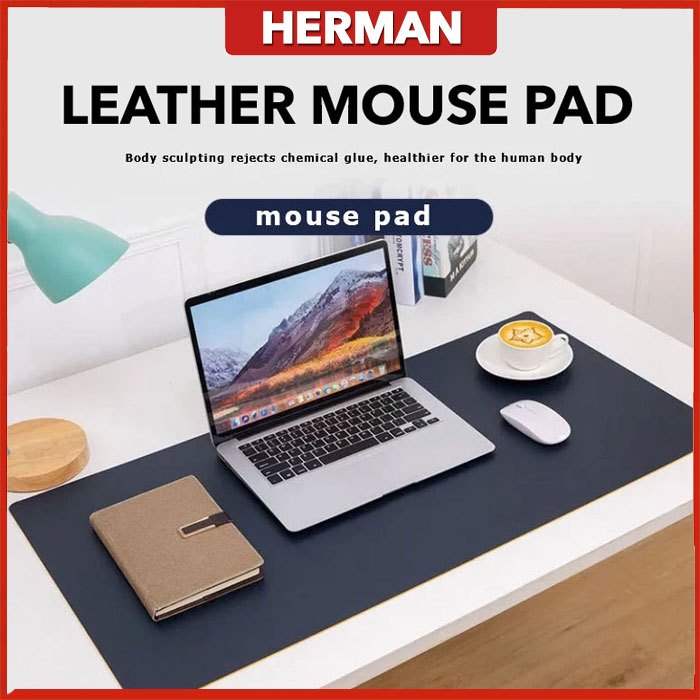 80cm X 40cm Large Mousepad Keyboard Mat Thick Leather Portable Anti ...