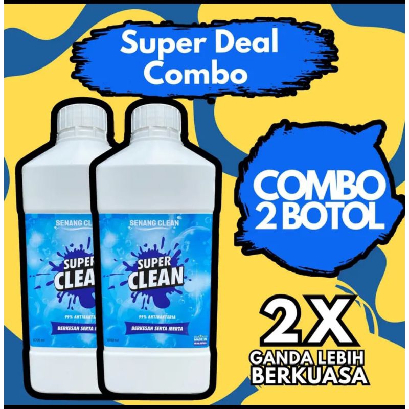 Sabun SUPER CLEAN By Senang Clean ( 2 Botol ) / Menghilangkan Kesan ...