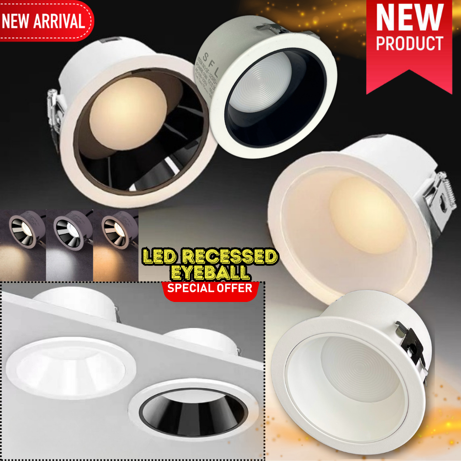 🔥NEW ITEM🔥New Eyeball Light 10W Recessed Ceiling Spotlight Promotion ...
