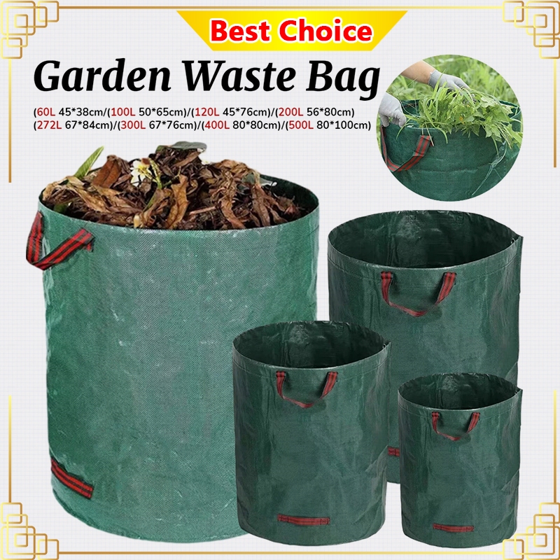 Garden Garbage Bag Large Capacity Reusable Waterproof Tree Branches ...