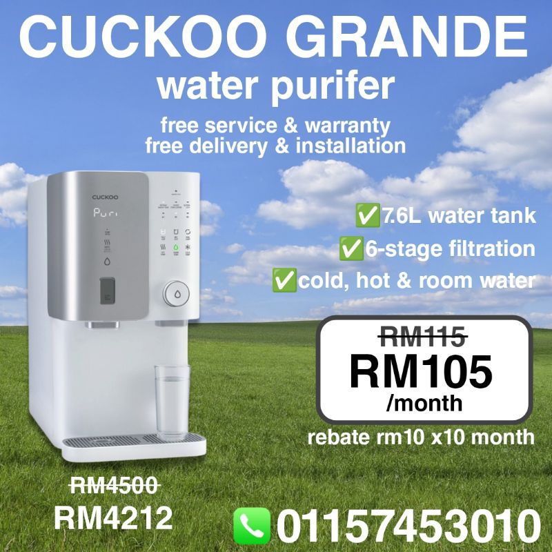 CUCKOO GRANDE WATER PURIFIER | Shopee Malaysia