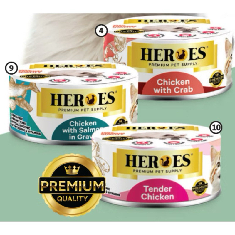 Heroes Can Cat Food (Chicken Series) - 75g猫罐头 | Shopee Malaysia