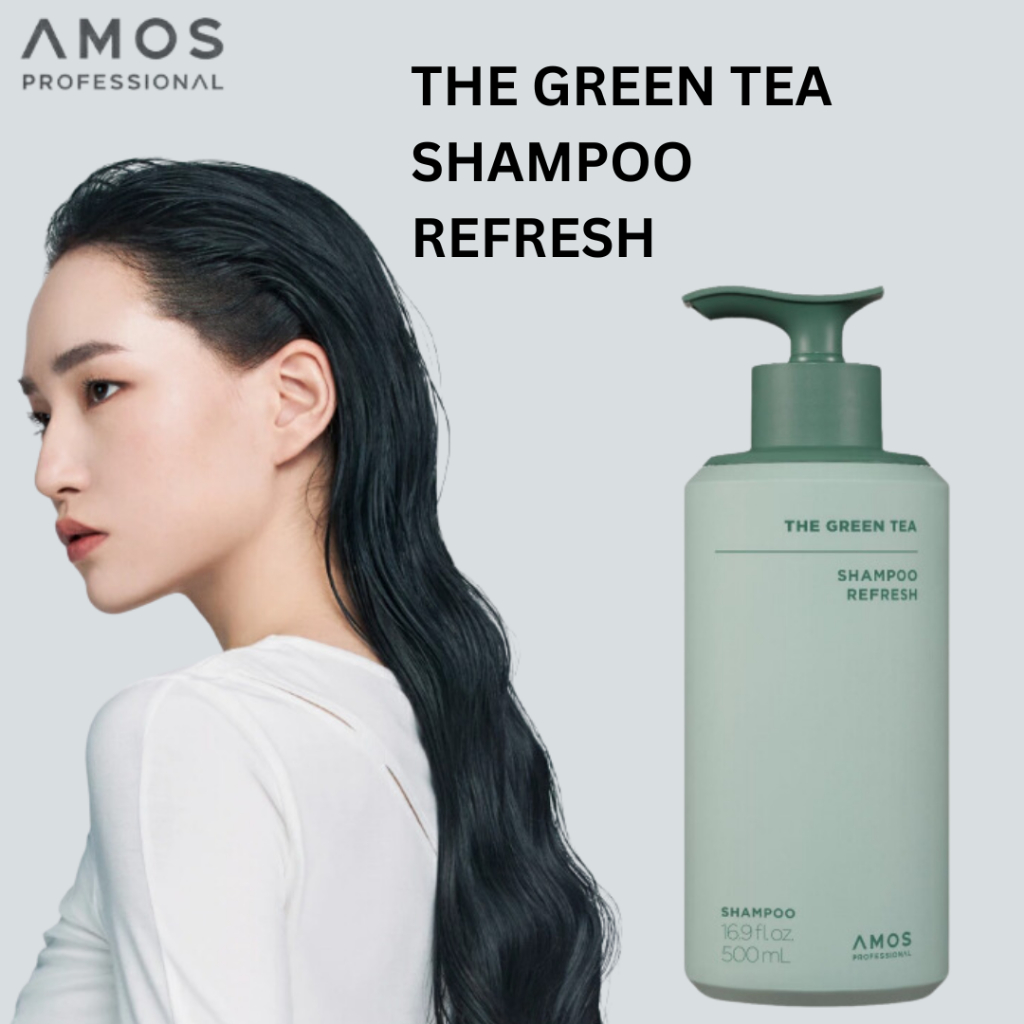 NEW + [AMOS PROFESSIONAL] THE GREEN TEA SHAMPOO REFRESH (500ml) AM015 ...