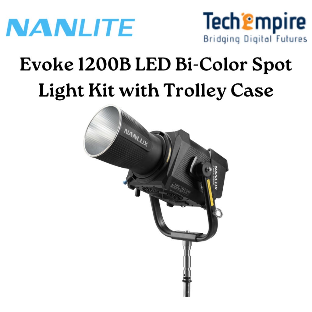NANLITE Nanlux Evoke 1200B Spot Light With Trolley Case Kit Set ...