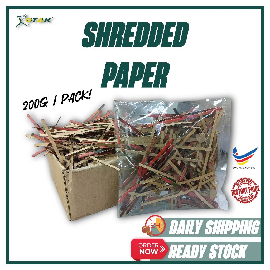 100g Shredded Paper Cardboard / Fill in Basket Hamper for Protection ...