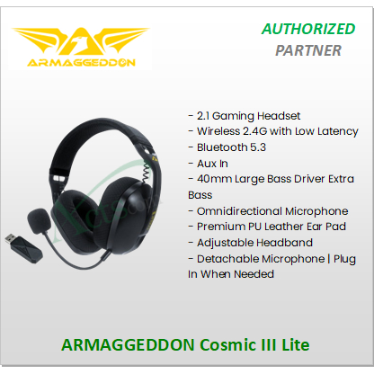 Armaggeddon Cosmic III Lite Headphone | Shopee Malaysia