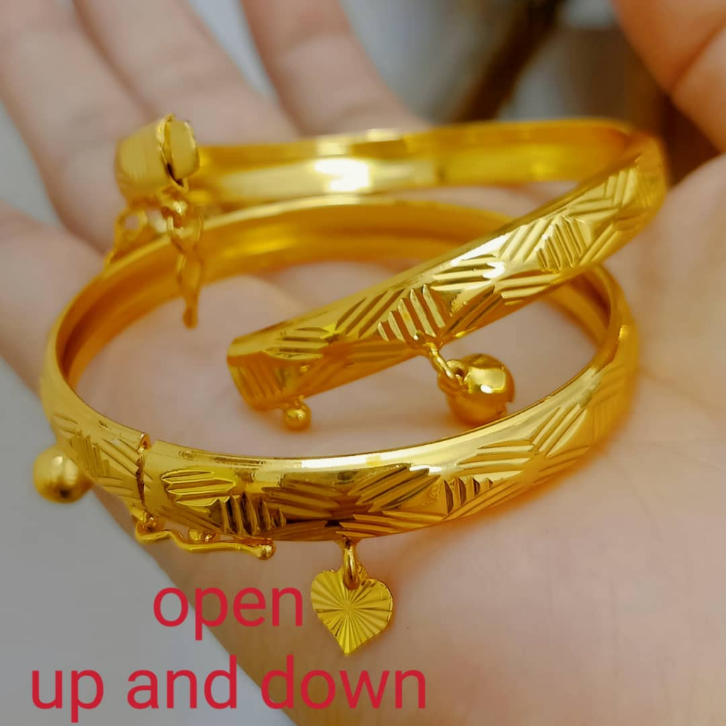 Gelang Emas Bangkok Bangle GOLD PLATED | Shopee Malaysia