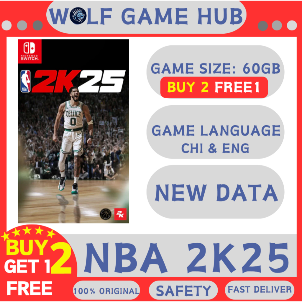 NBA 2K25 BUY 2 FREE 1 (Nintendo switch) Digital Game Download Permainan ...