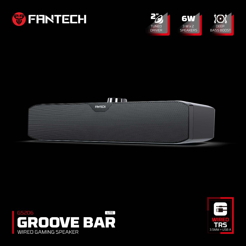 FANTECH GS206 LITE GROOVE BAR WIRED GAMING SPEAKER | Shopee Malaysia