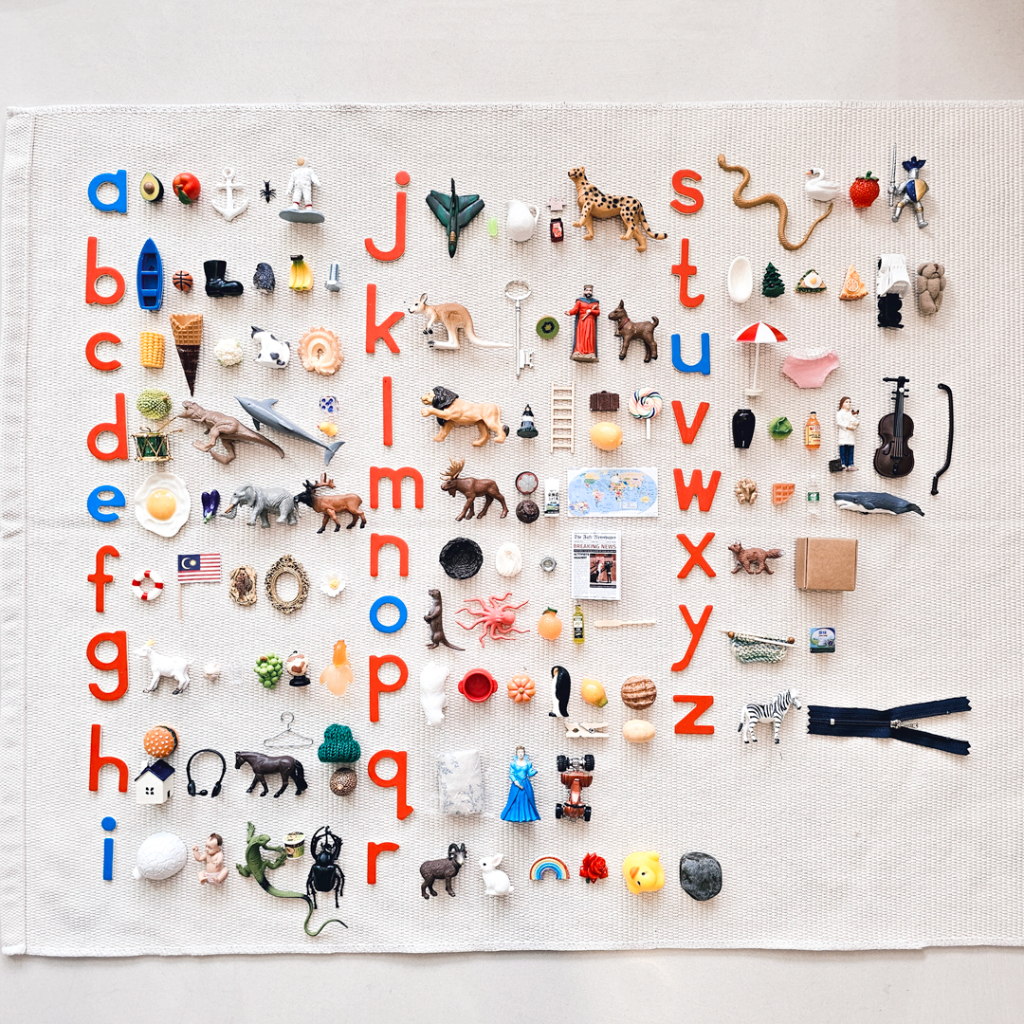 [Ready stock] Montessori letter sound tiny object (figurine/mini ...