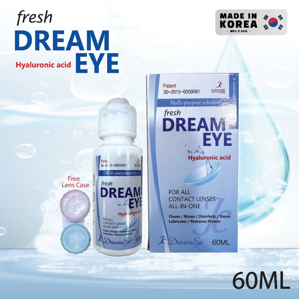 Fresh Dream Eye pelbagai guna penyelesaian cuci / rendam kanta mata Air ...