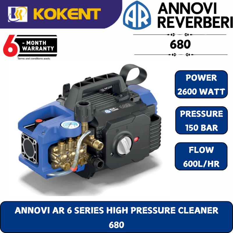ANNOVI AR 6 SERIES HIGH PRESSURE CLEANER 680 (6 SERIES BLUE CLEAN ...