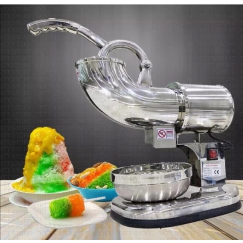 Commercial Stainless Steel Electric Dual Blade Ice Crusher Shaver ...