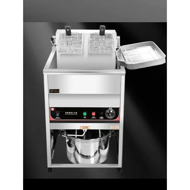40L 50L Taiwan Gas Deep Fryer Machine mesin goreng auto deep Fryer machine ayam Gunting food ...