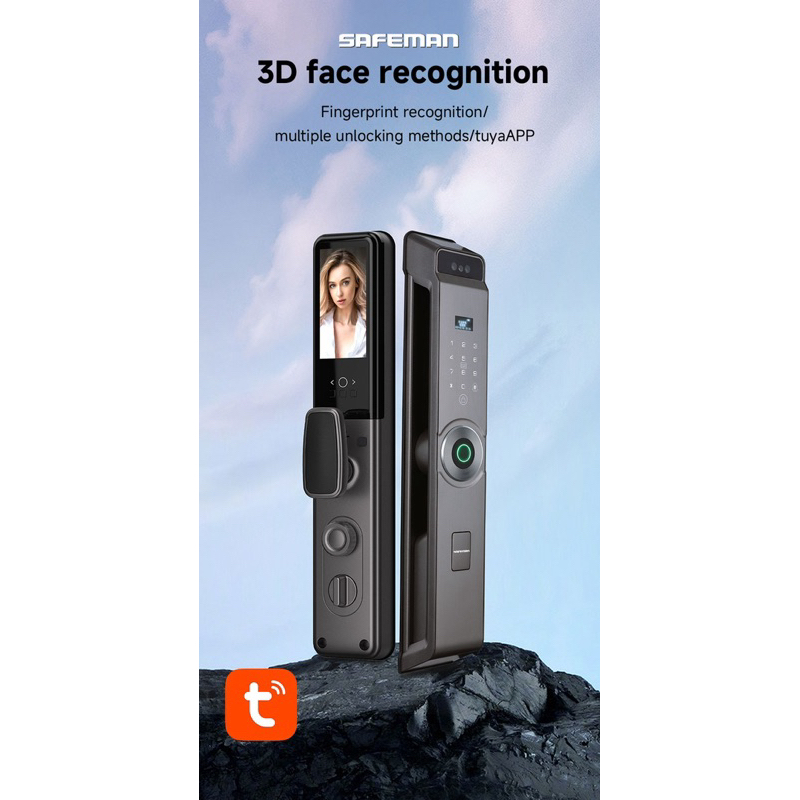 Safeman M 12 3D Smart Lock (tuya app) | Shopee Malaysia