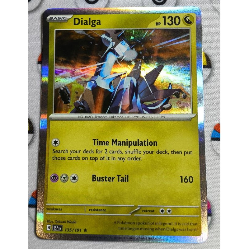 POKÉMON PTCG SV08 Surging Sparks 135/191 Dialga | Shopee Malaysia