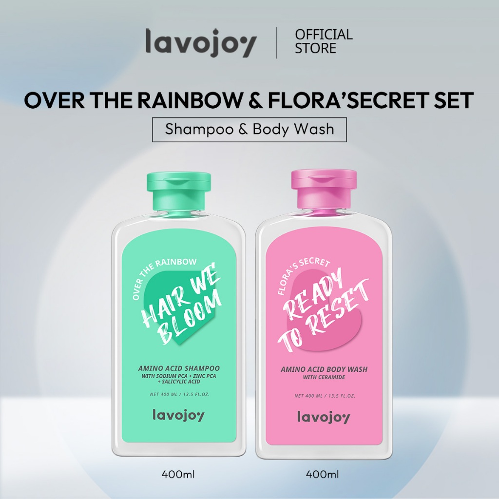 [Bundle] lavojoy Over The Rainbow Shampoo 400ml + Flora's Secret Body ...