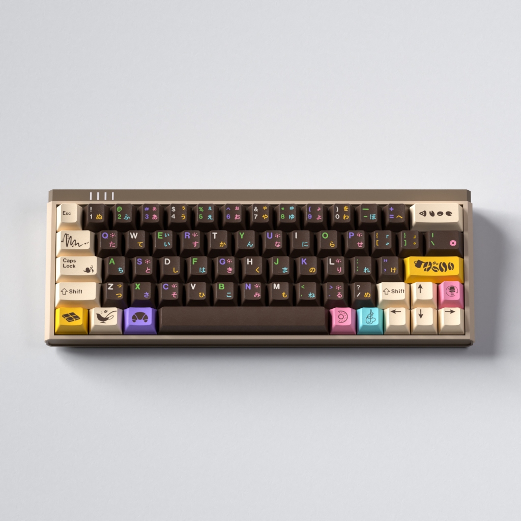 Teatime Cherry Profile PBT Dye Sublimation Printing 129 Keycaps Set for ...