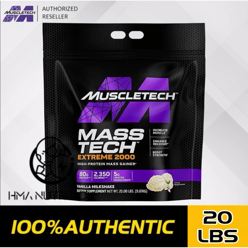 MuscleTech Mass Tech Extreme 2000 (20lbs) mass gainer, weight gainer ...