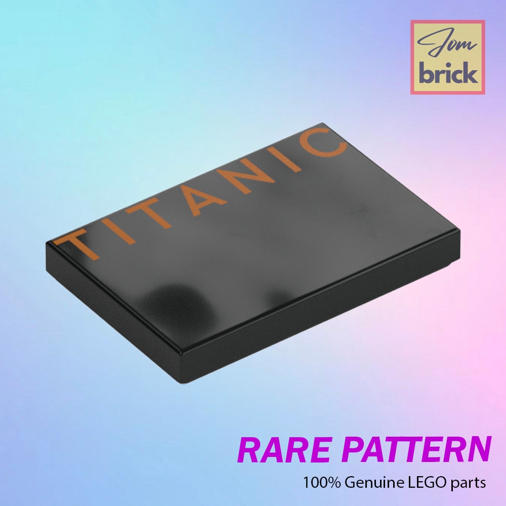 Original LEGO® Parts (Decorated) 79424 – 6352818 Tile 2x3 with 'TITANIC ...