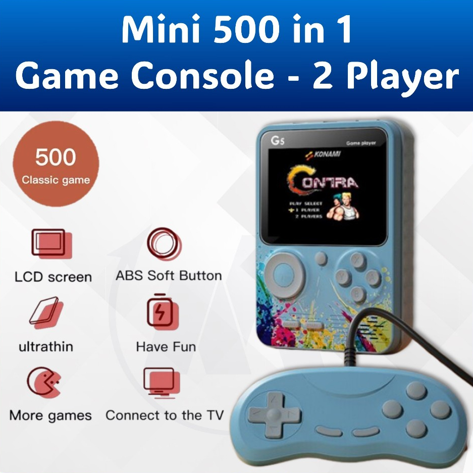 Mini 500 in 1 Game Console 2 Player Retro FC Handheld Gameboy, 128Mb ...