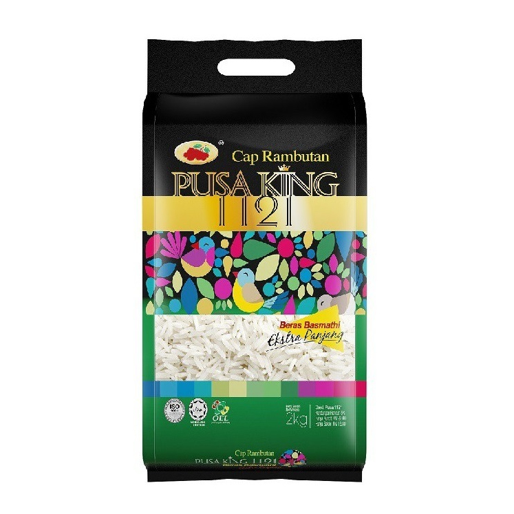 Cap Rambutan PUSA KING 1121 Steamed Basmathi Rice 2KG | Shopee Malaysia