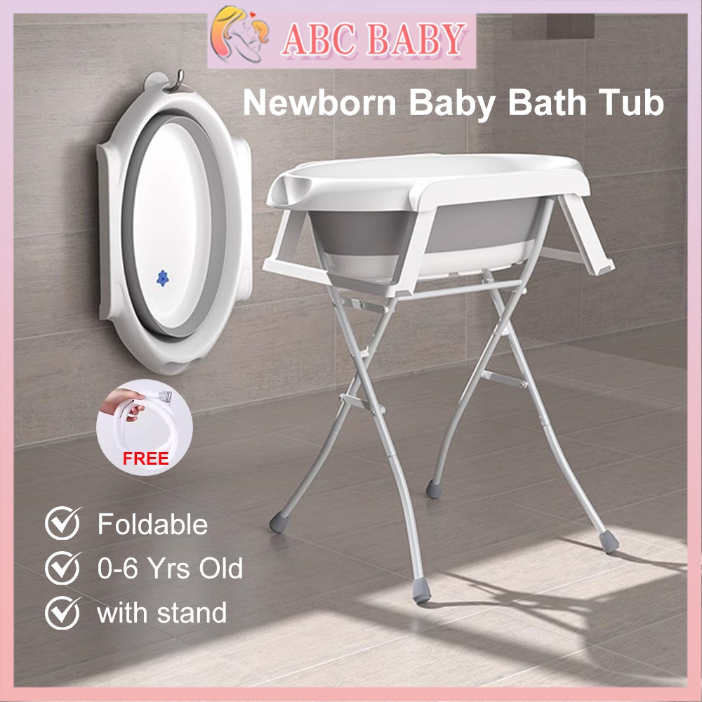 Protable Baby BathTub Stand Baby Bath Tub Foldable Bath Tub Mandian ...