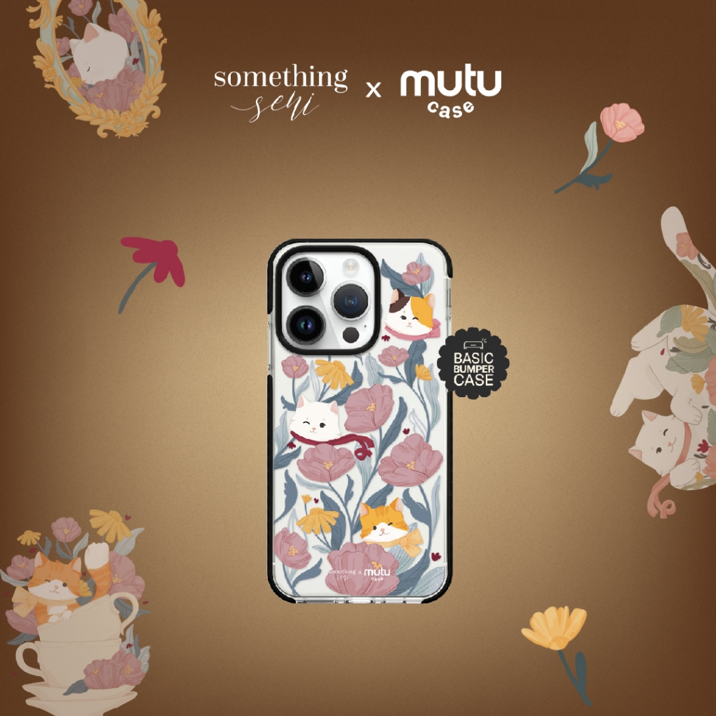Paws & Petals - Something Seni x Mutu Case (Powered by Basic Bumper) Compatible with iP16PROMAX ...