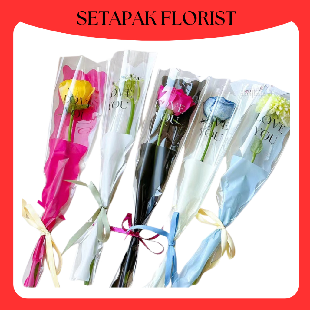 (50PCS) SINGLE K DESIGN Flower Wrapping Paper Flower Paper Wrapping ...